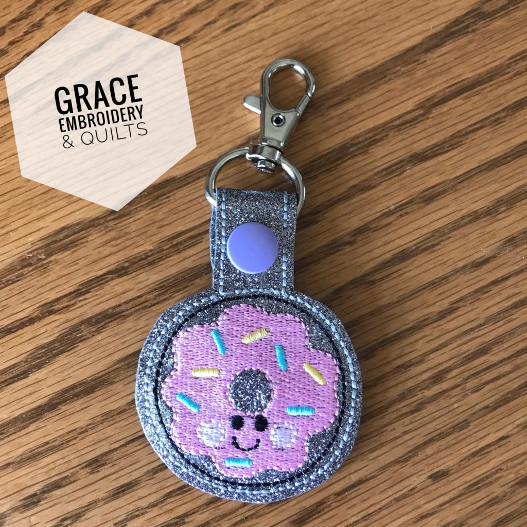 Donut Key Fob/Key Chain – Grace Embroidery & Quilts